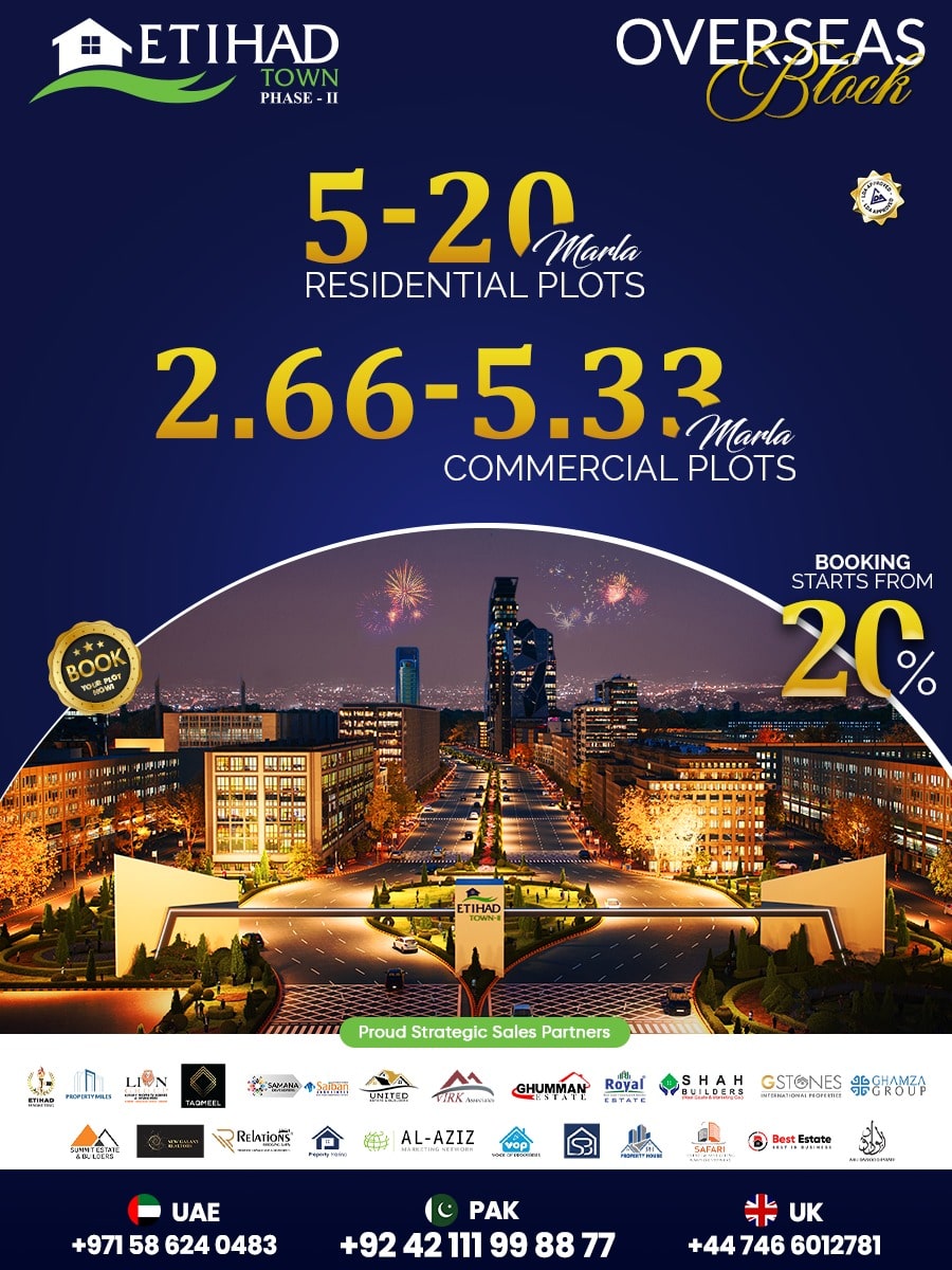 Etihad Town Phase 2 - Payment Plan, Location & Plot Prices - Etihad ...
